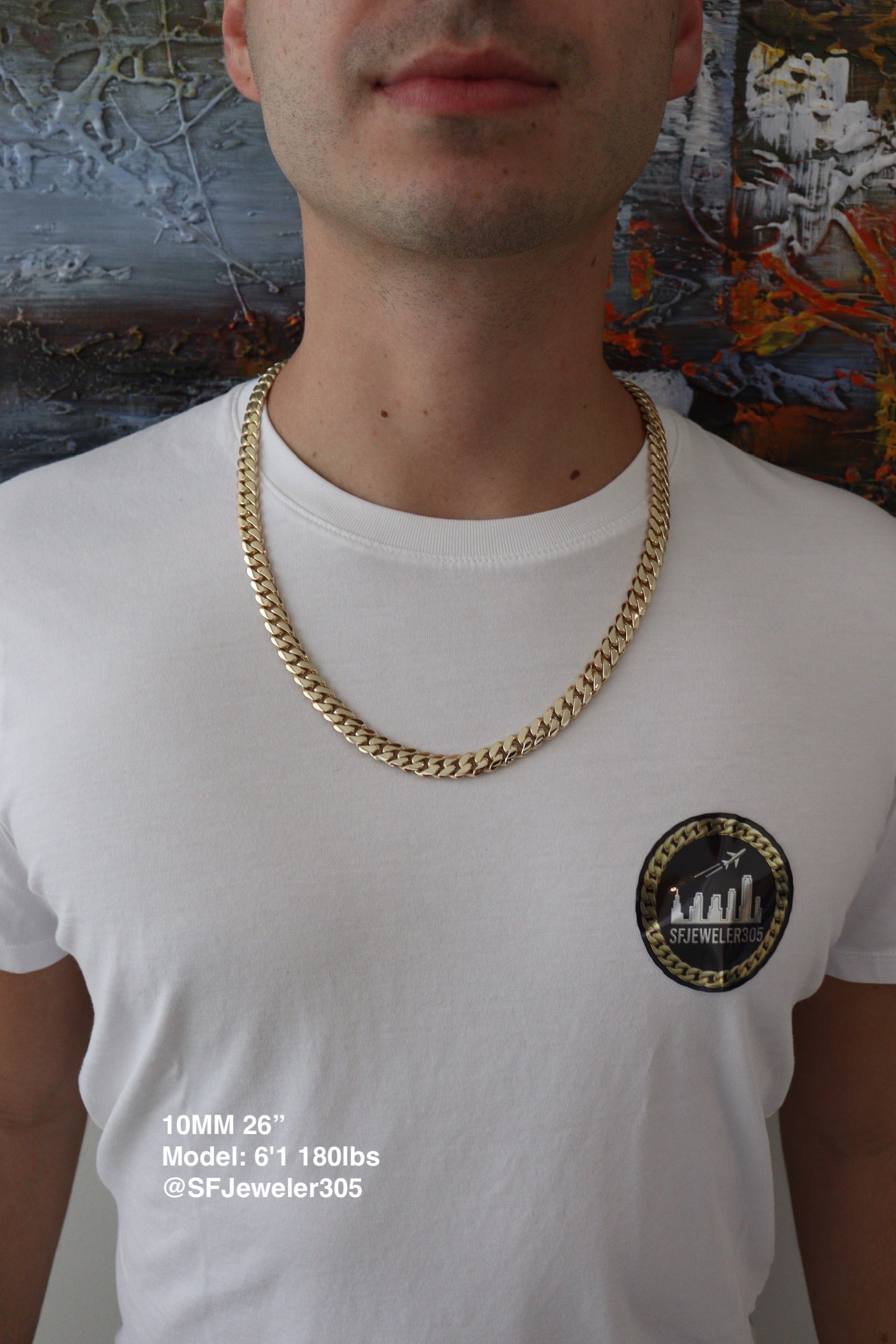 10MM Miami Cuban Link Chain – Premium 14k Gold Over .999 Silver ...